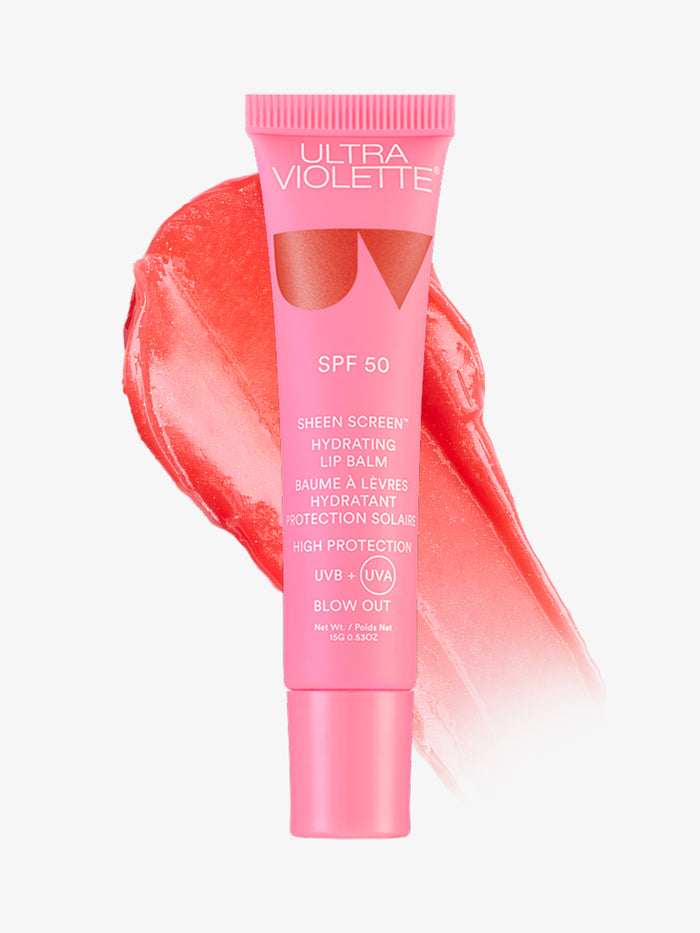 Blow Out Sheen Screen SPF 50 Hydrating Lip Balm | Moisturising | High Shine | Minty Scent ...