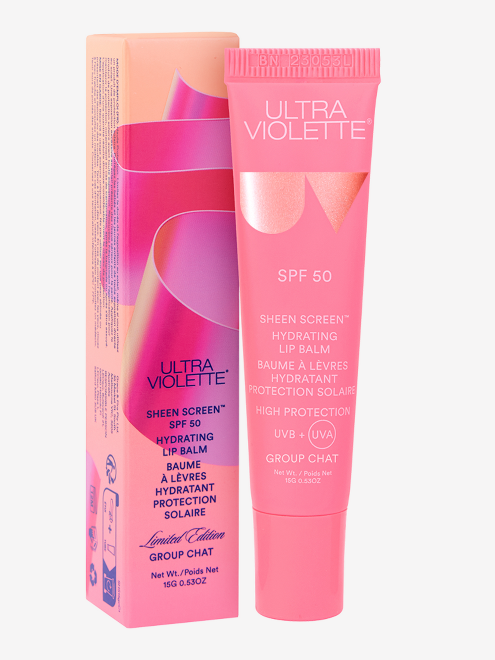 Group Chat Sheen Screen SPF 50 Hydrating Lip Balm | Moisturising | High ...